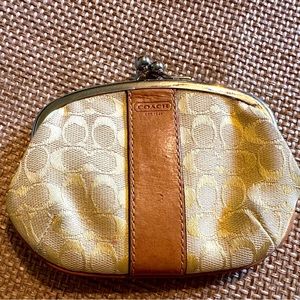 Coach | Bags | Vintage Coach Purse Set Handbag Large Wallet And Coin ...